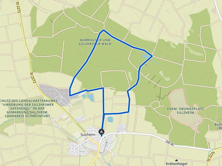 Rundwanderweg und Gipshügel in Sulzheim | Wanderung | Komoot